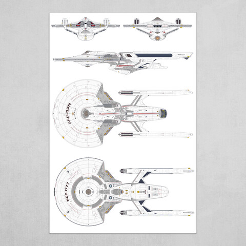 USS Titan, NCC-1777 Schematics by Howard Day