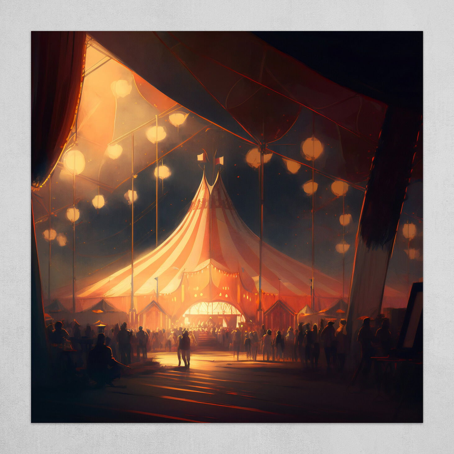 digital circus tent inside