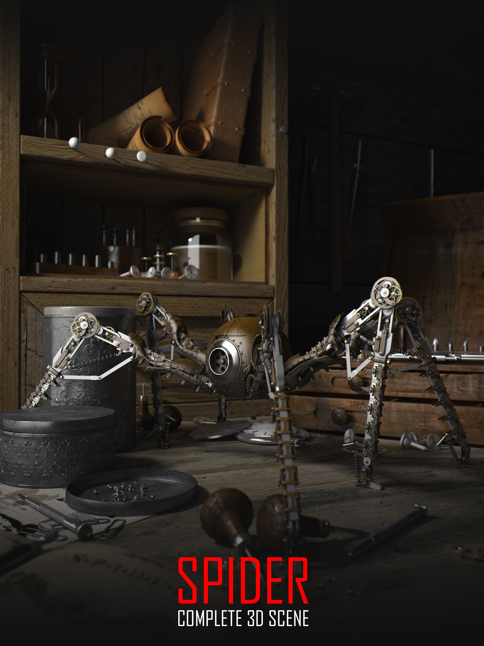 ArtStation - Spider: Complete 3D Scene