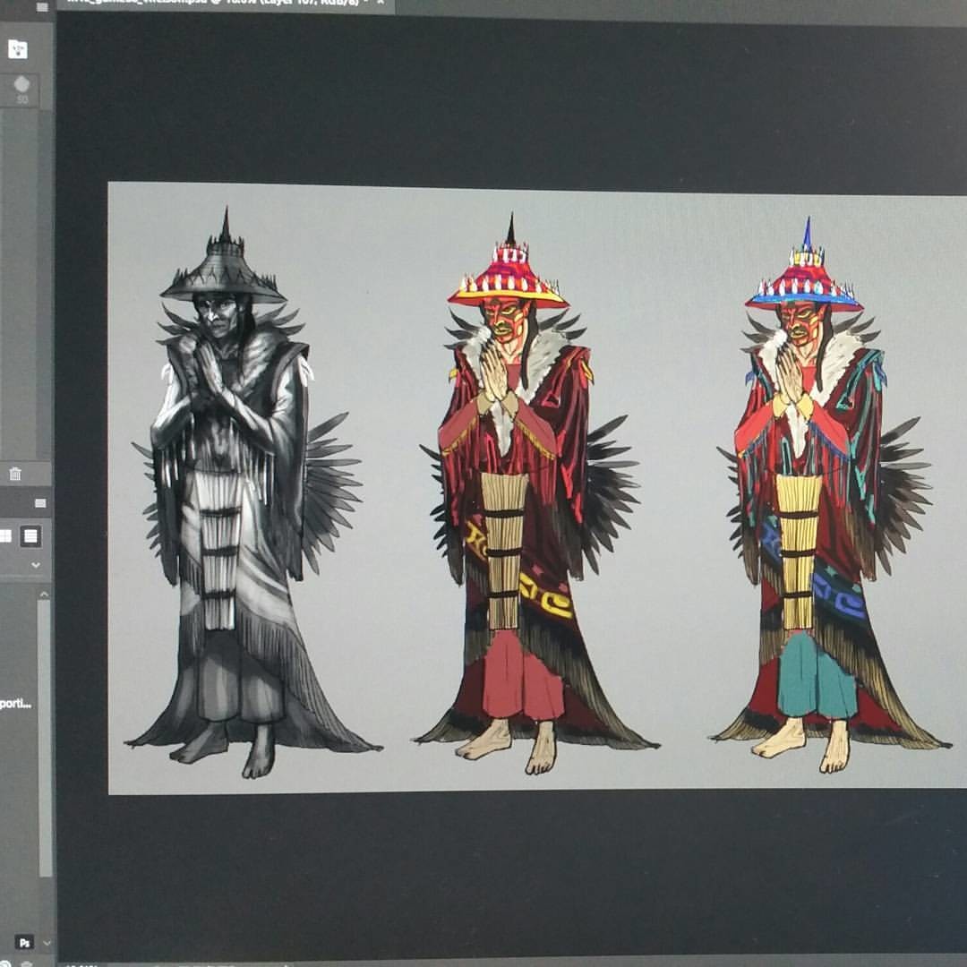 ArtStation - Redoing my old native american characters for my portfolio ...