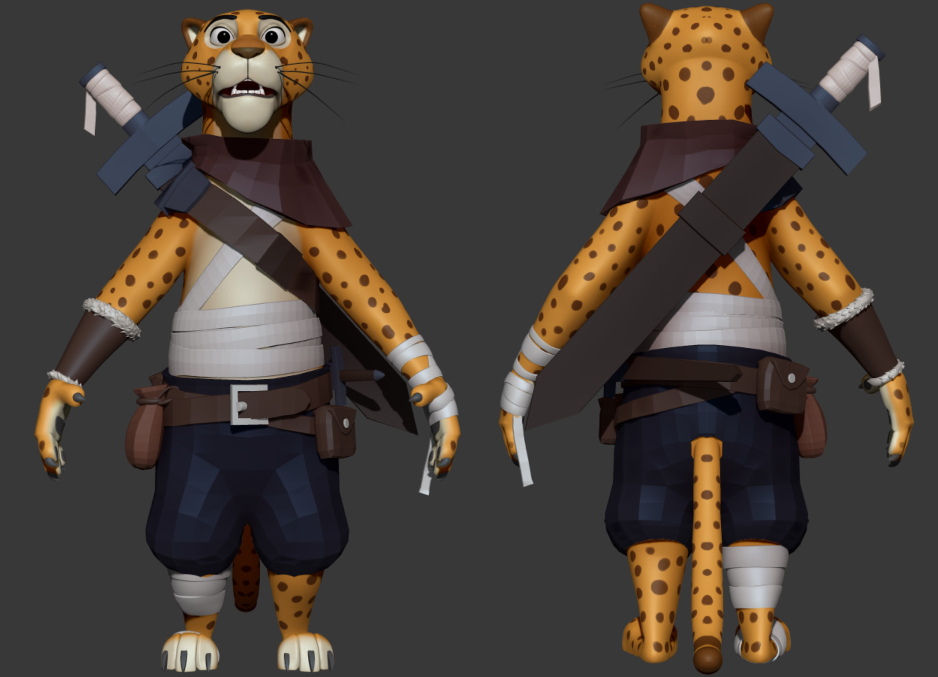 ArtStation - Warrior Leopard