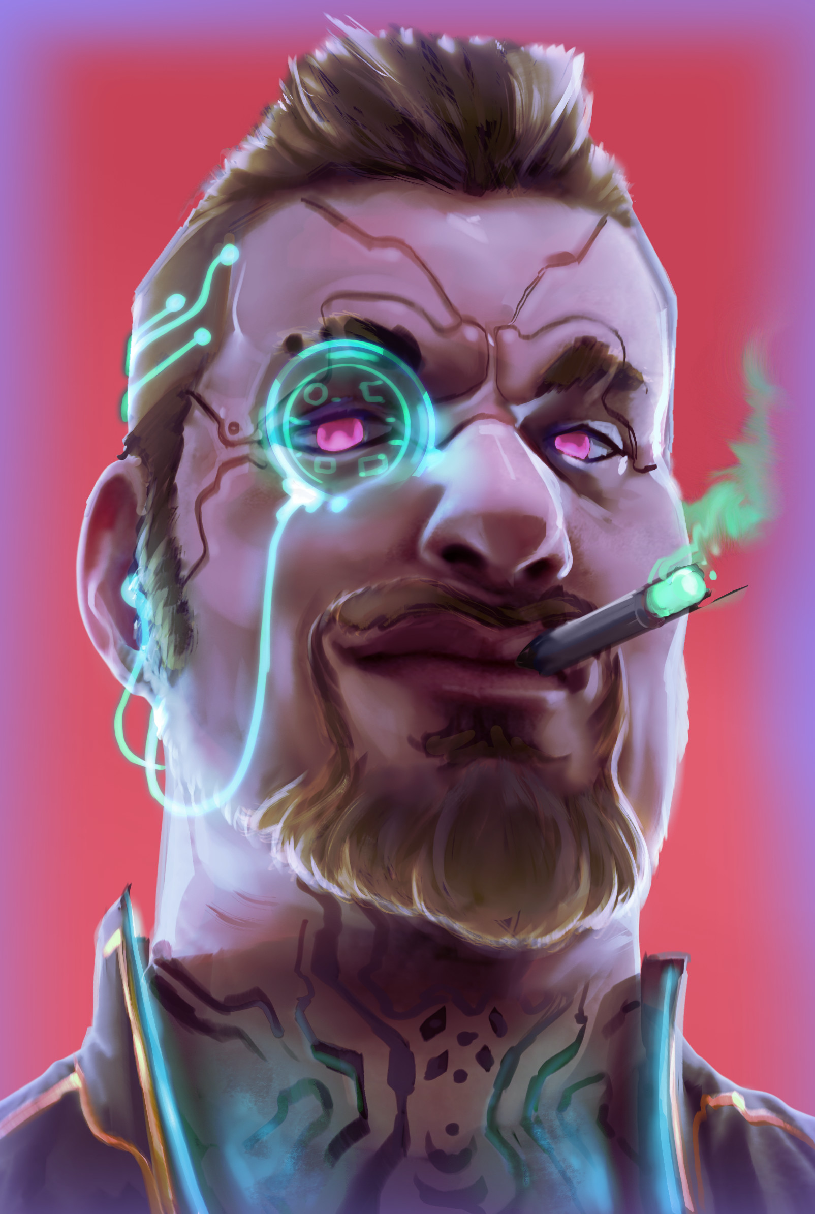 ArtStation - NeuroSlicers Dev team portraits.