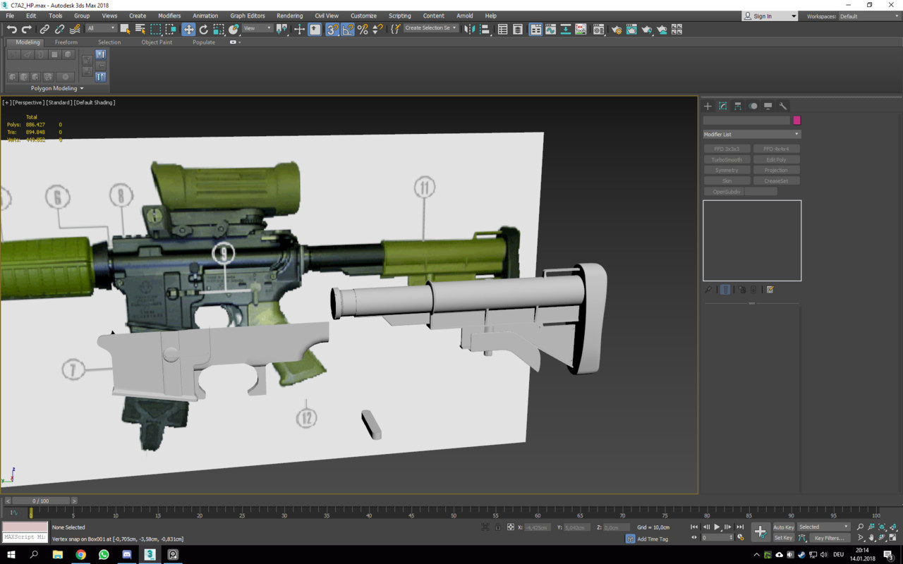 Günther Feldbaumer - Modeling the C7A2 – a canadian AR-15 – Work in ...