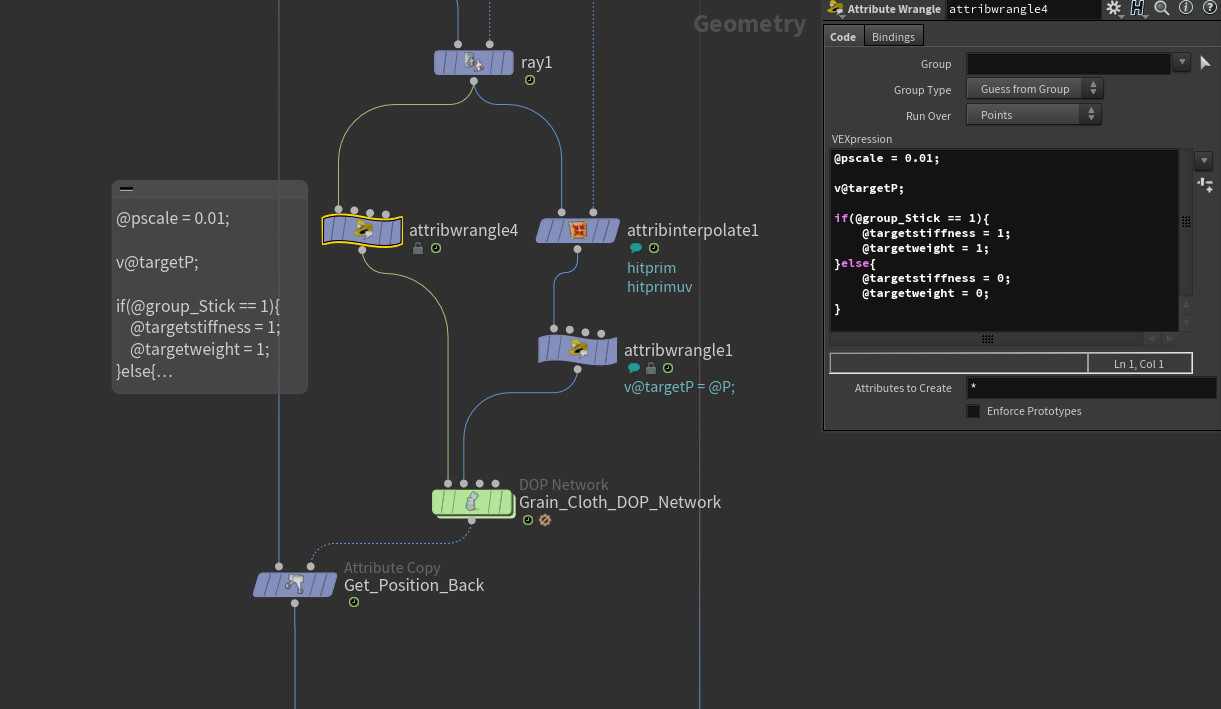 Sercan Yasar - Houdini Cloth With Grain Solver