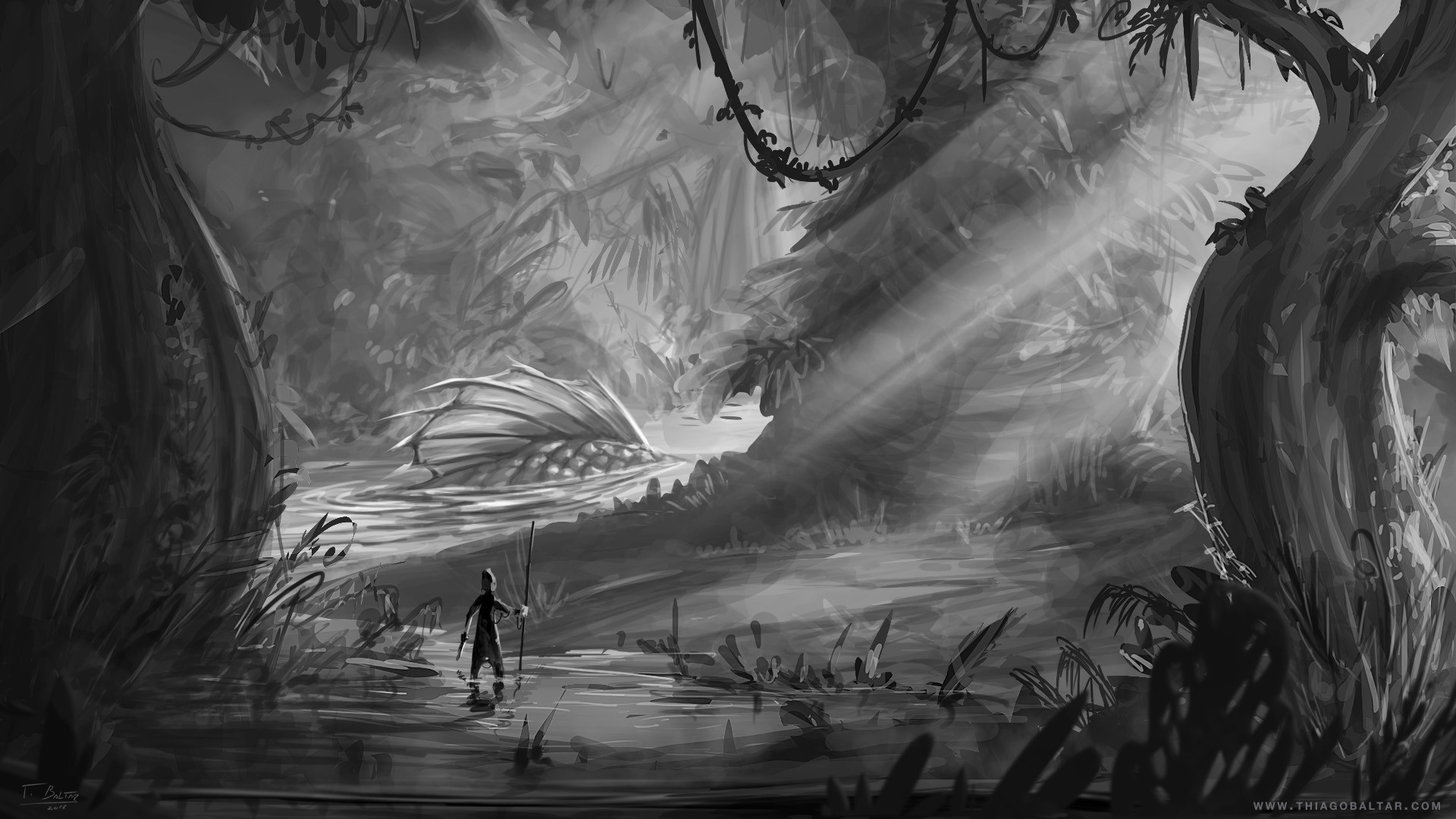 ArtStation - Fishing in the Swamp