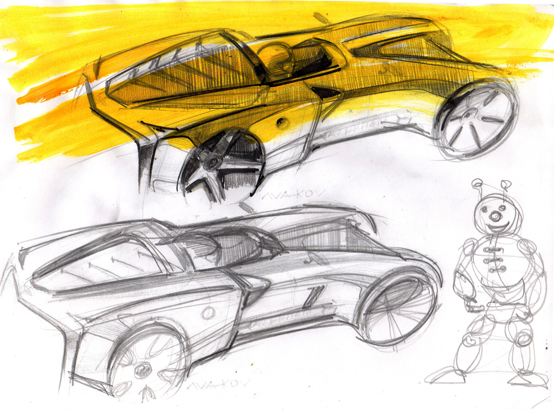 Car Paint Design Sketches