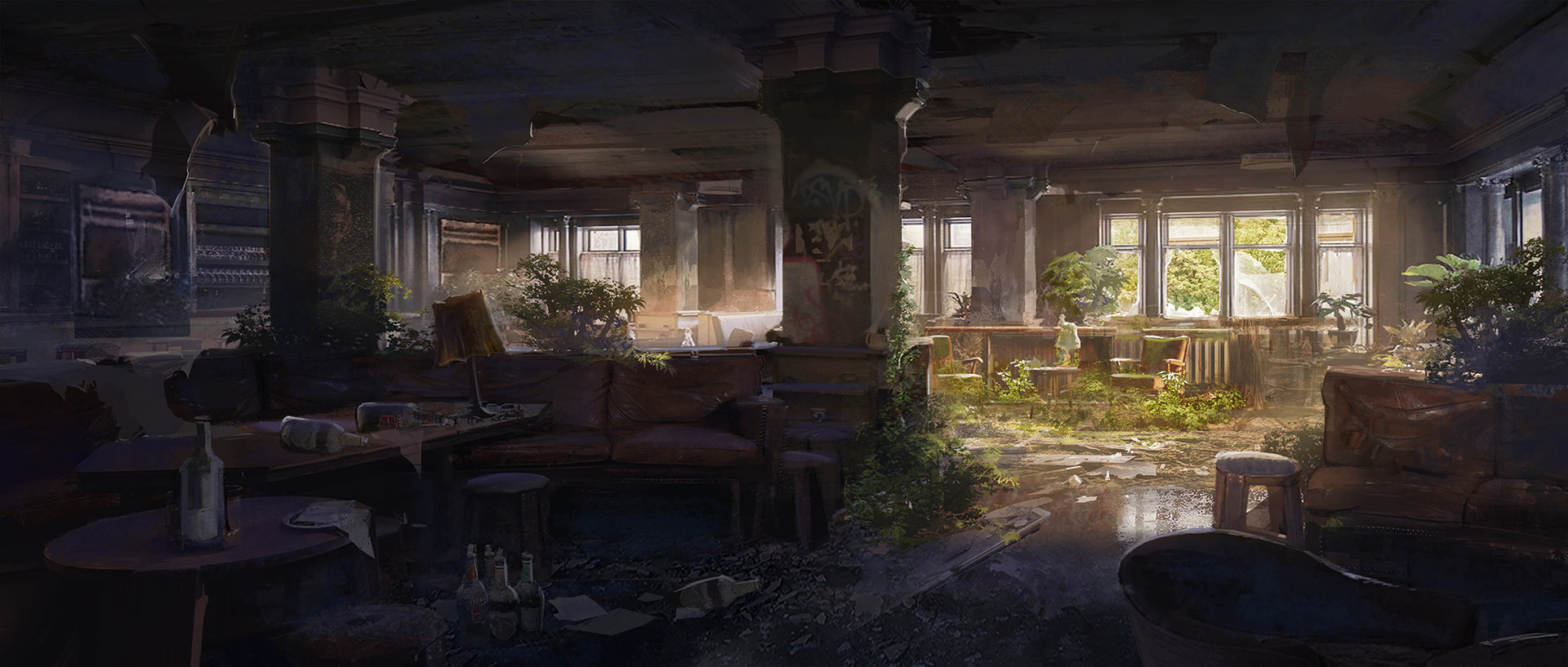 ArtStation - Abandoned Restaurant - Personal Project #01