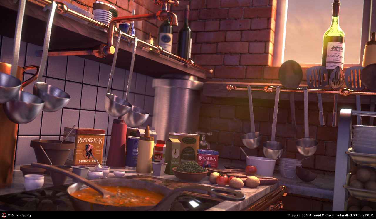 ArtStation - Kitchen WIP environment