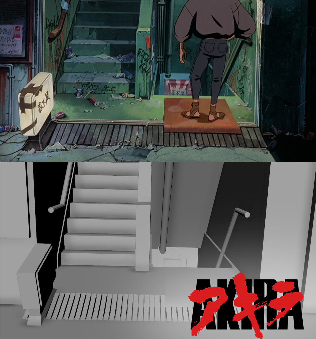 ArtStation - Akira Environment #01 Blockout