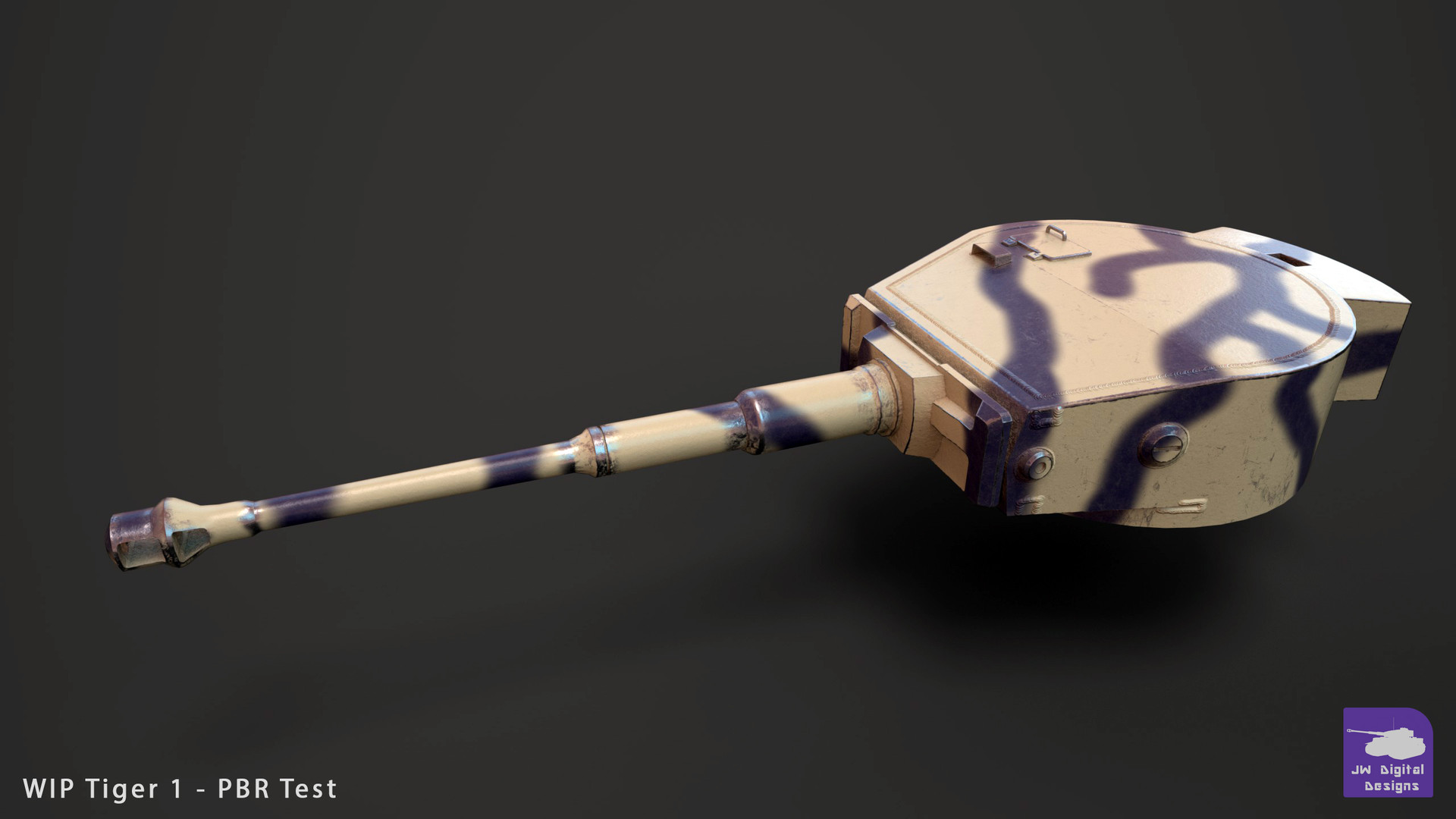 ArtStation - Tiger 1 WIP - 22nd August