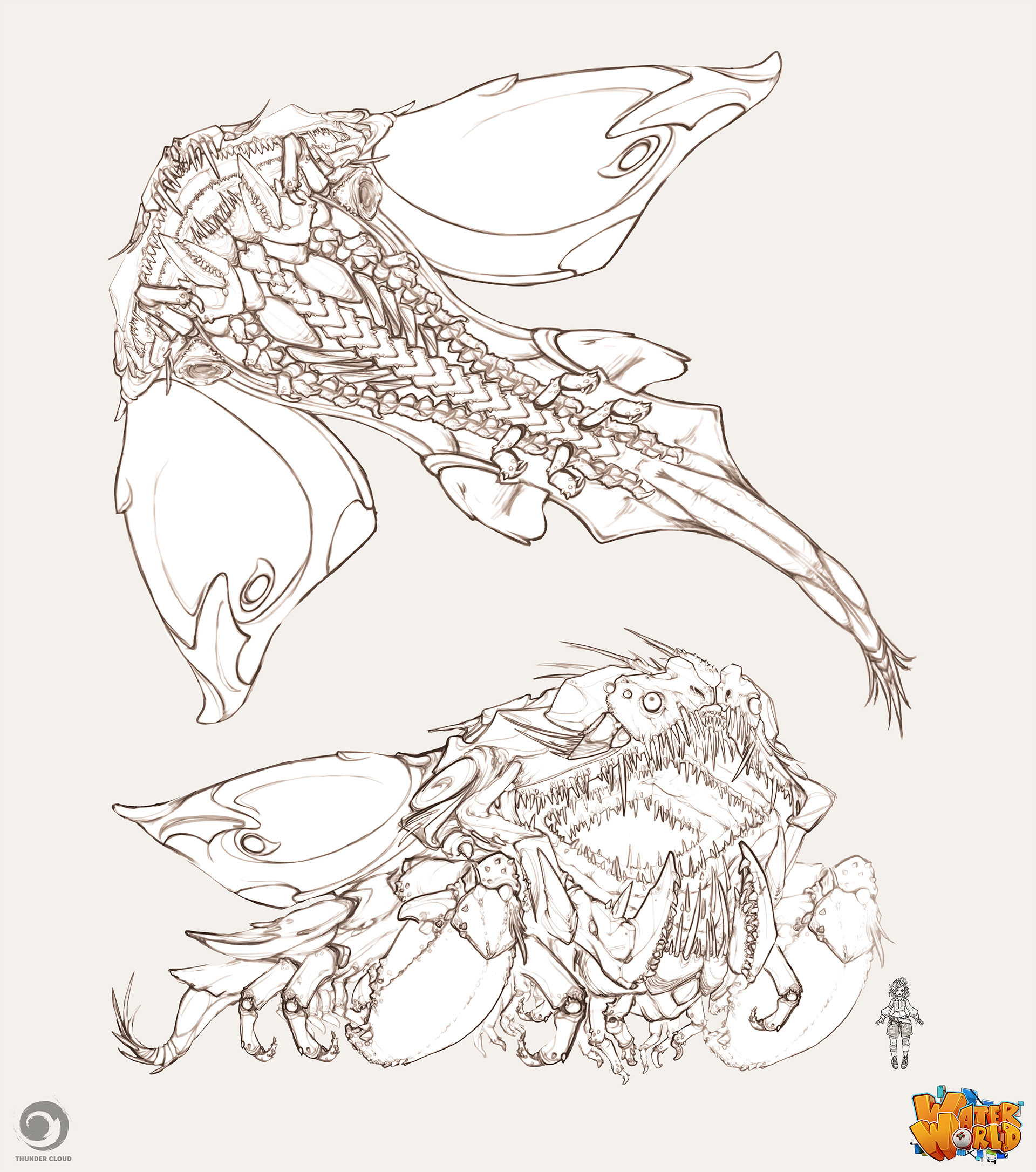 Thunder Cloud Studio - WaterWorld Update 010 - DaTrang Monster Designs