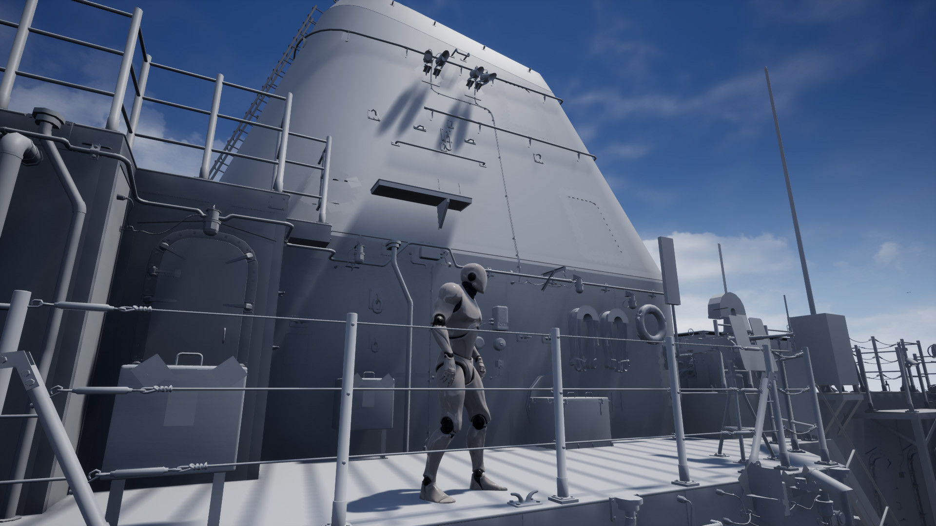 ArtStation - USS Avenger (MCM-1) into Unreal Engine