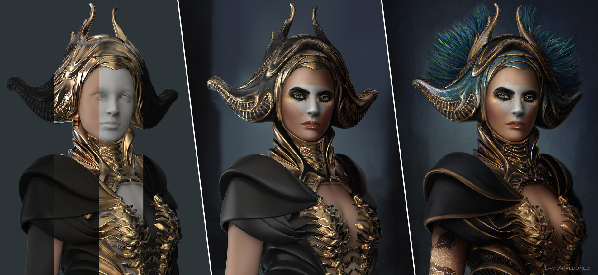 ArtStation - Black Mamba, render passes