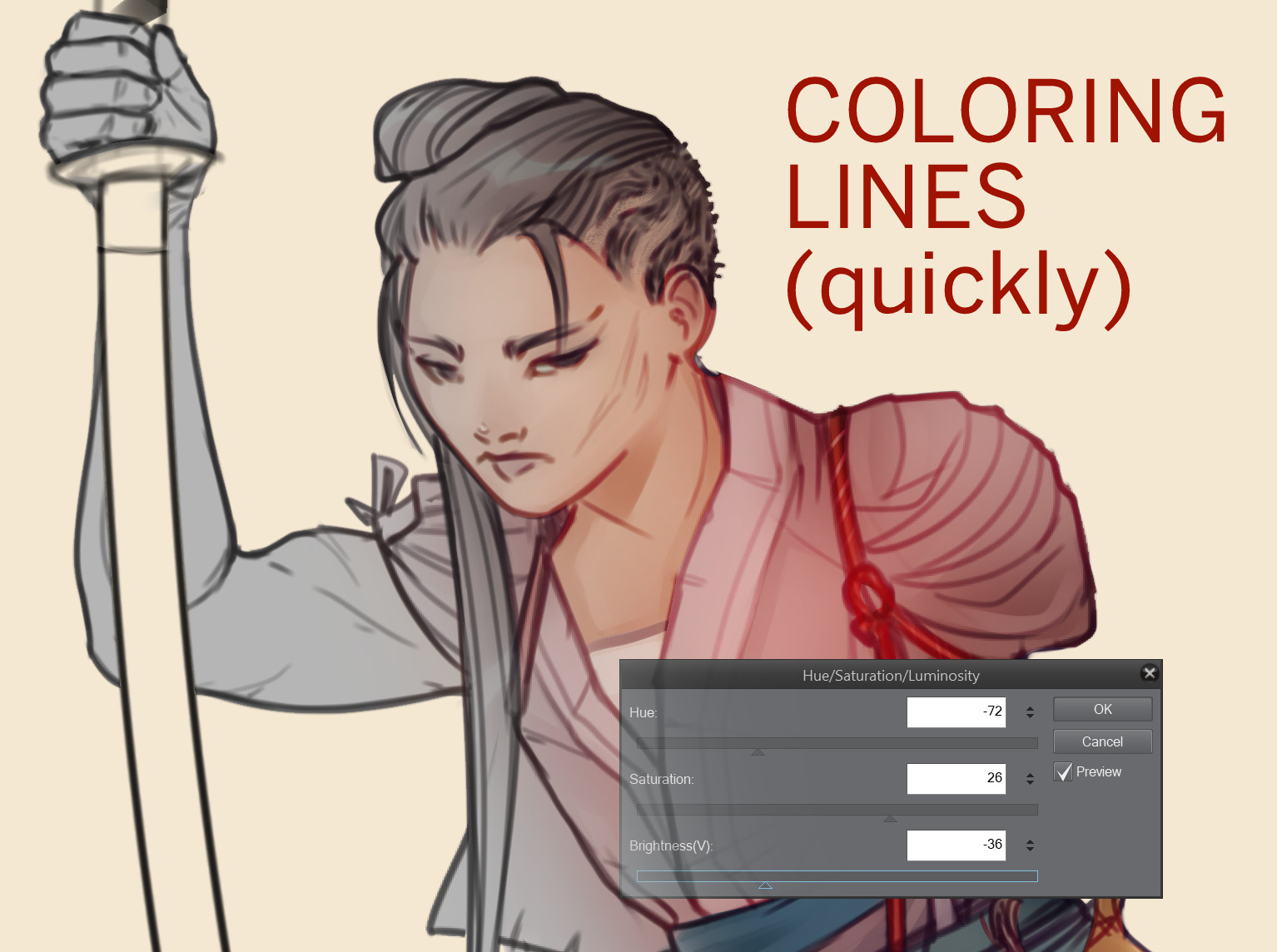 ArtStation - Coloring Lines