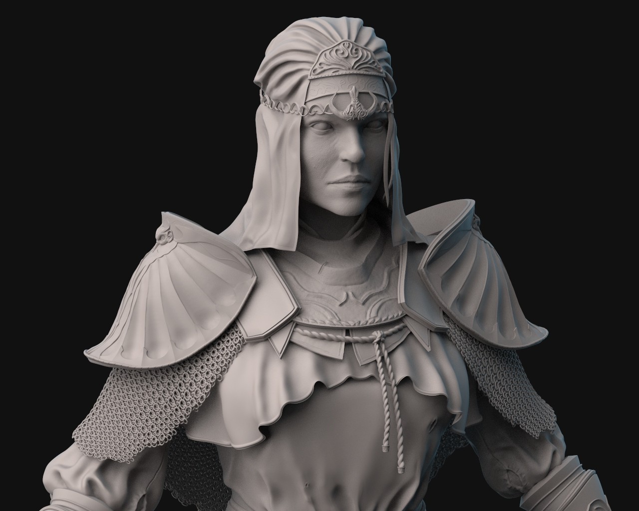 ArtStation - Sirris of the Sunless Realms Fanart -WIP #3