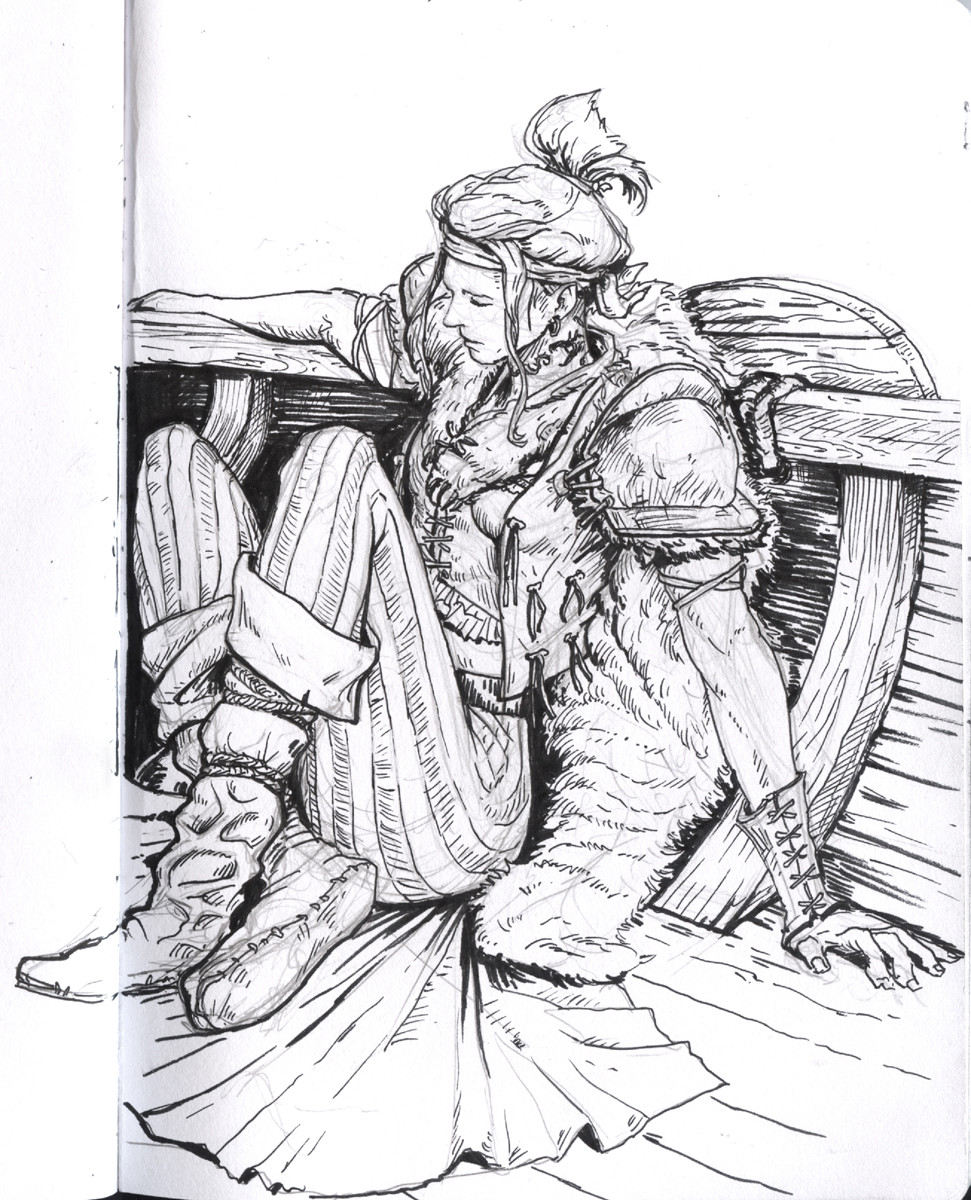 ArtStation - Pen & Paper Characters - Inktober2018