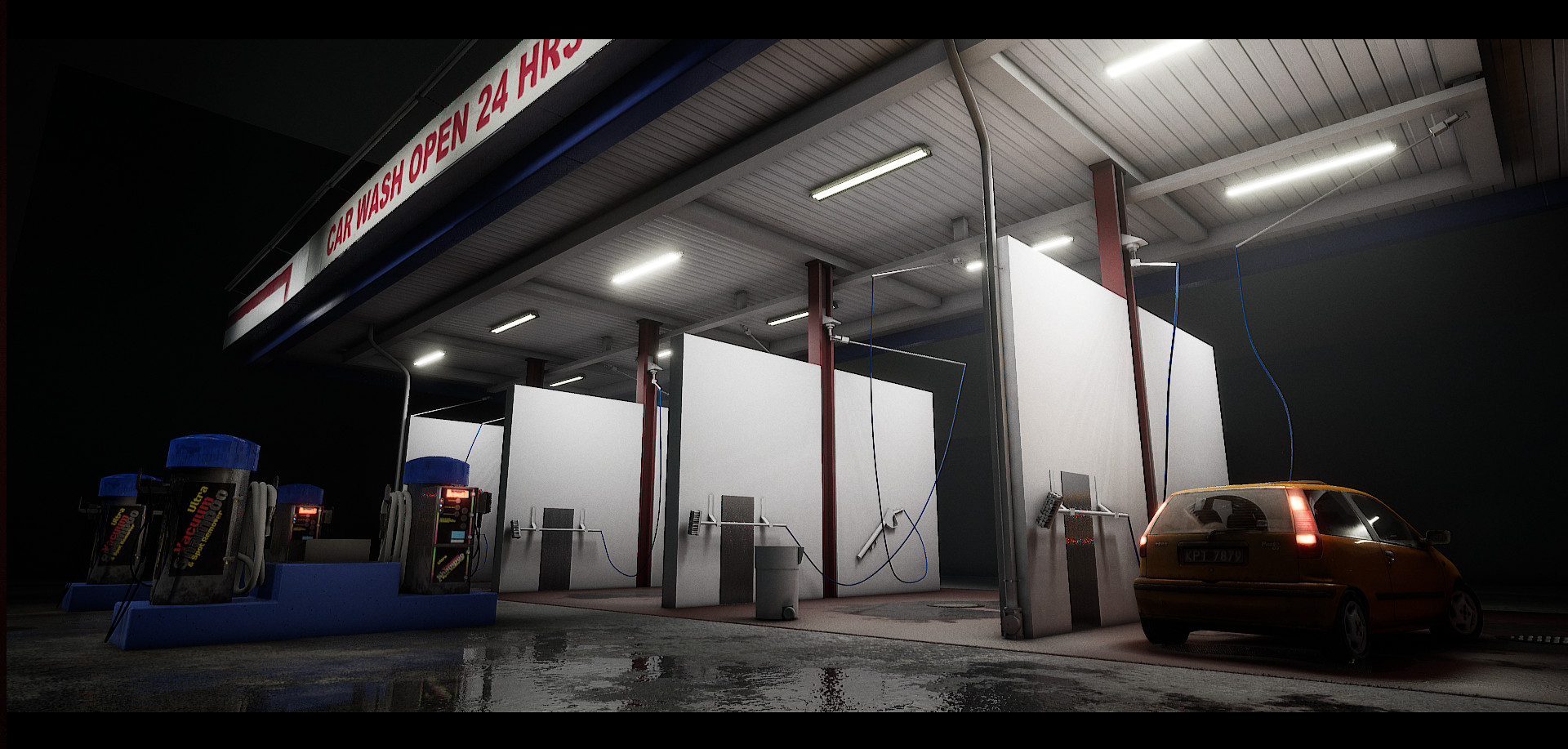 ArtStation - Car Wash - Texturing Updates