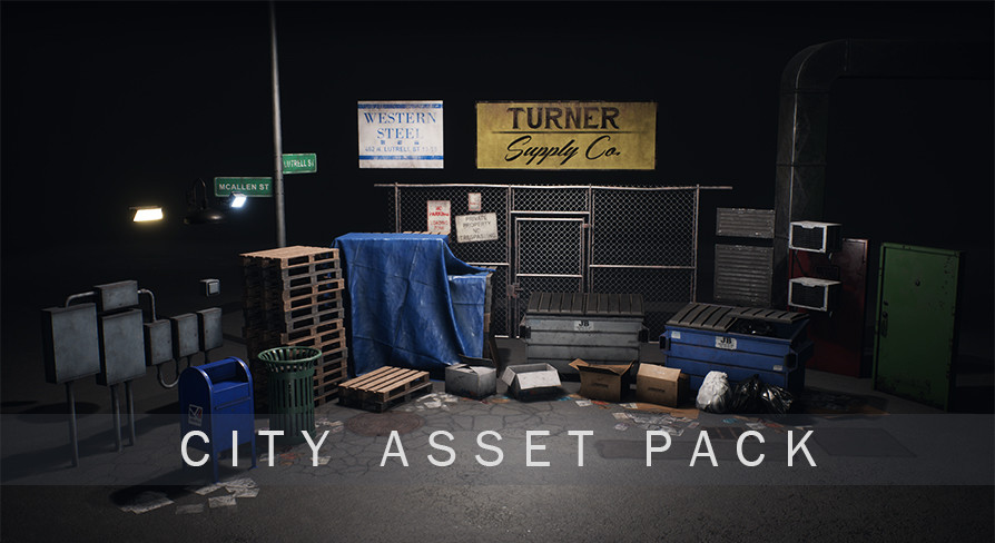 ArtStation - City Asset Pack Released on Unreal Marketplace!!