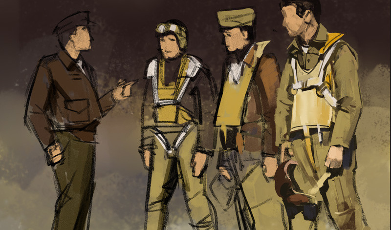 ArtStation - Military sketch