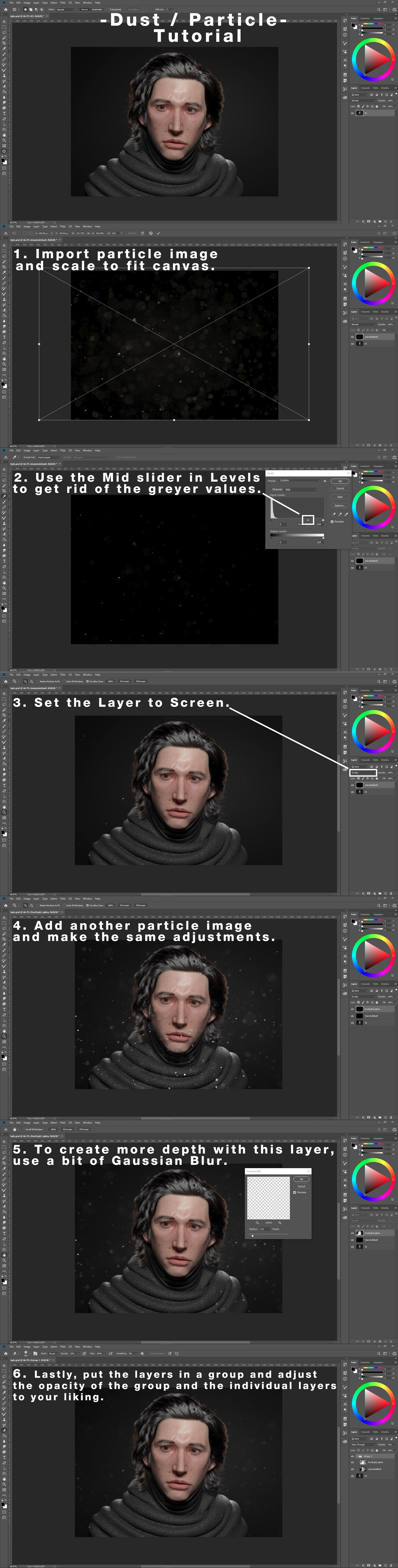 ArtStation - Dust/Particle Tutorial (Photoshop)