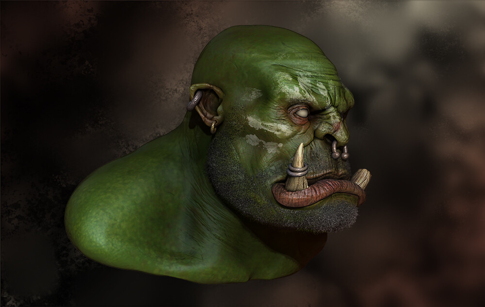 ArtStation - Orc bust update