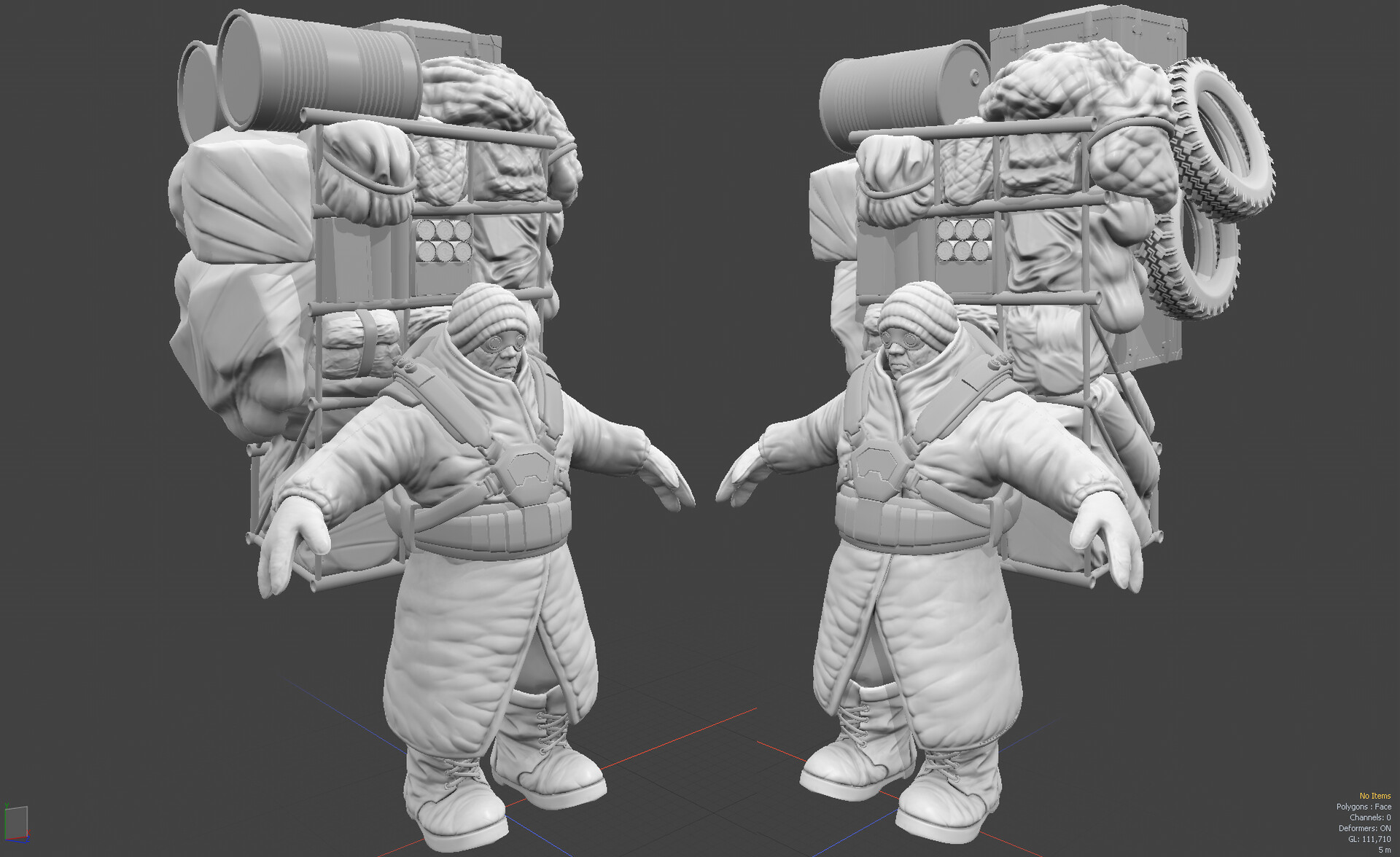 ArtStation - Travelling post apocalyptic Merchant #5