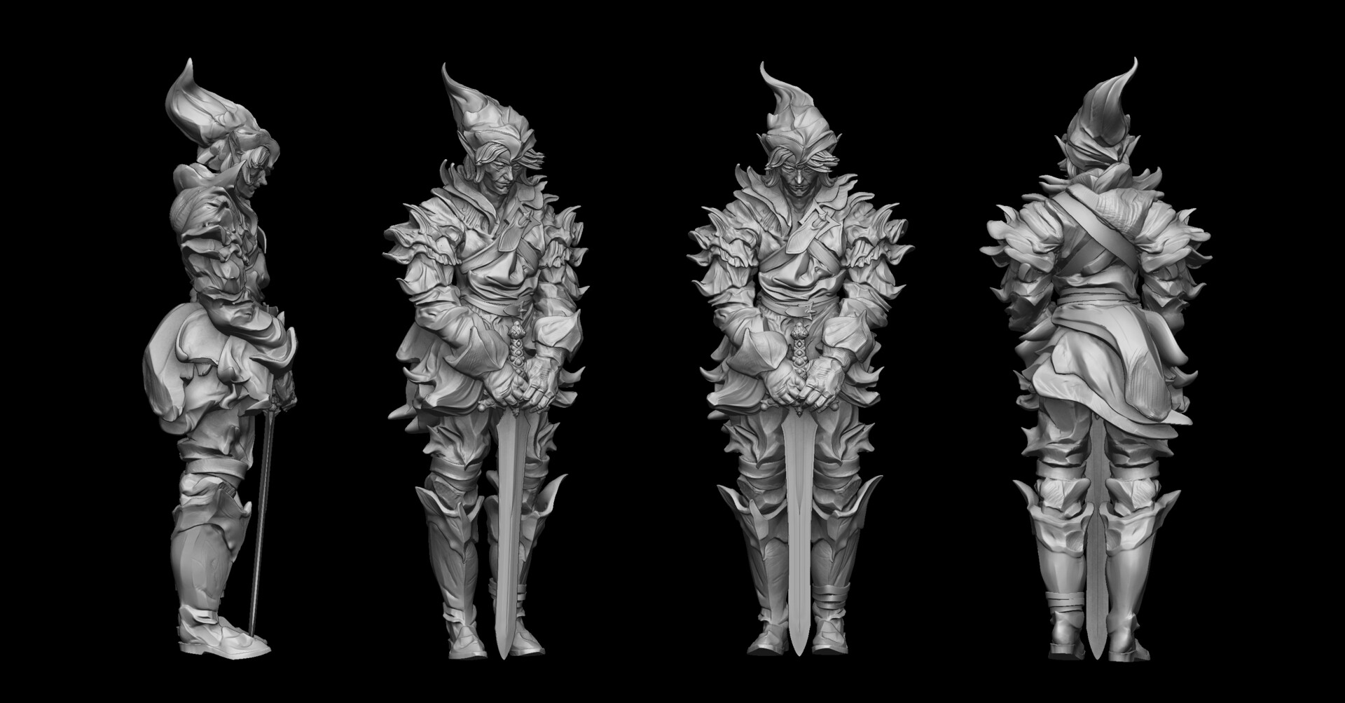 ArtStation - Zelda inspiration Dark link Personal Zbrush projekt