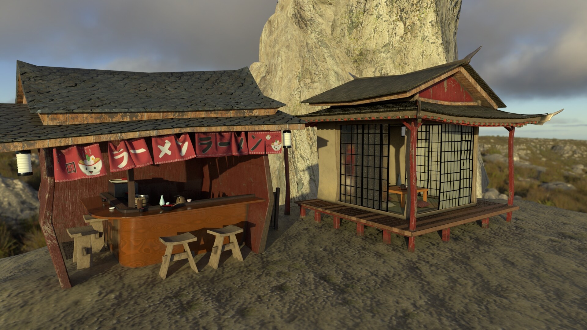 ArtStation - Ramen + tea house