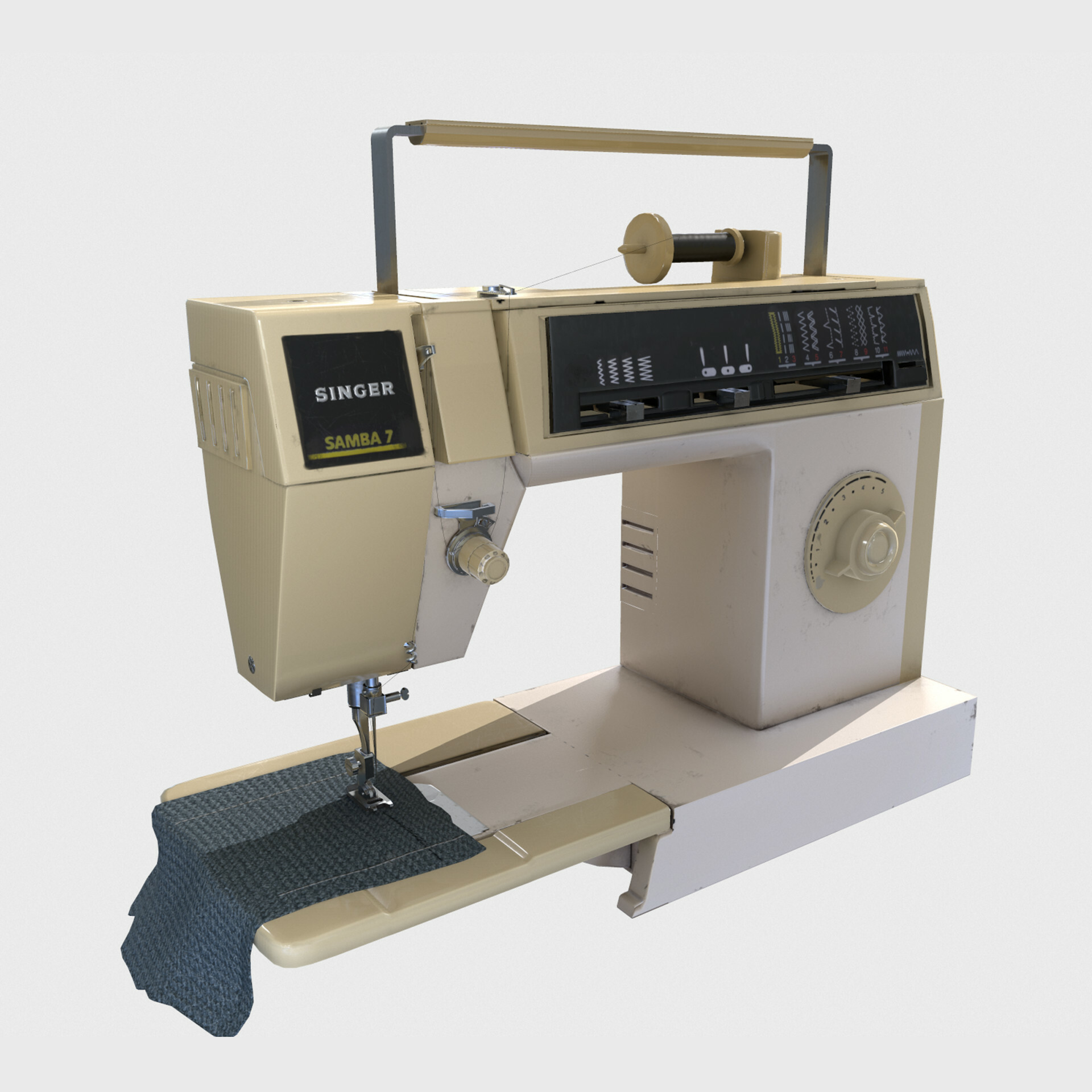 ArtStation - 3D Sewing Machine - Industrial Design