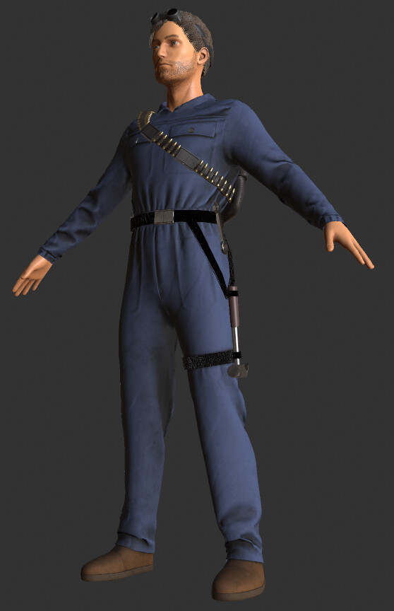 ArtStation - HJ#3, first phase of texturing