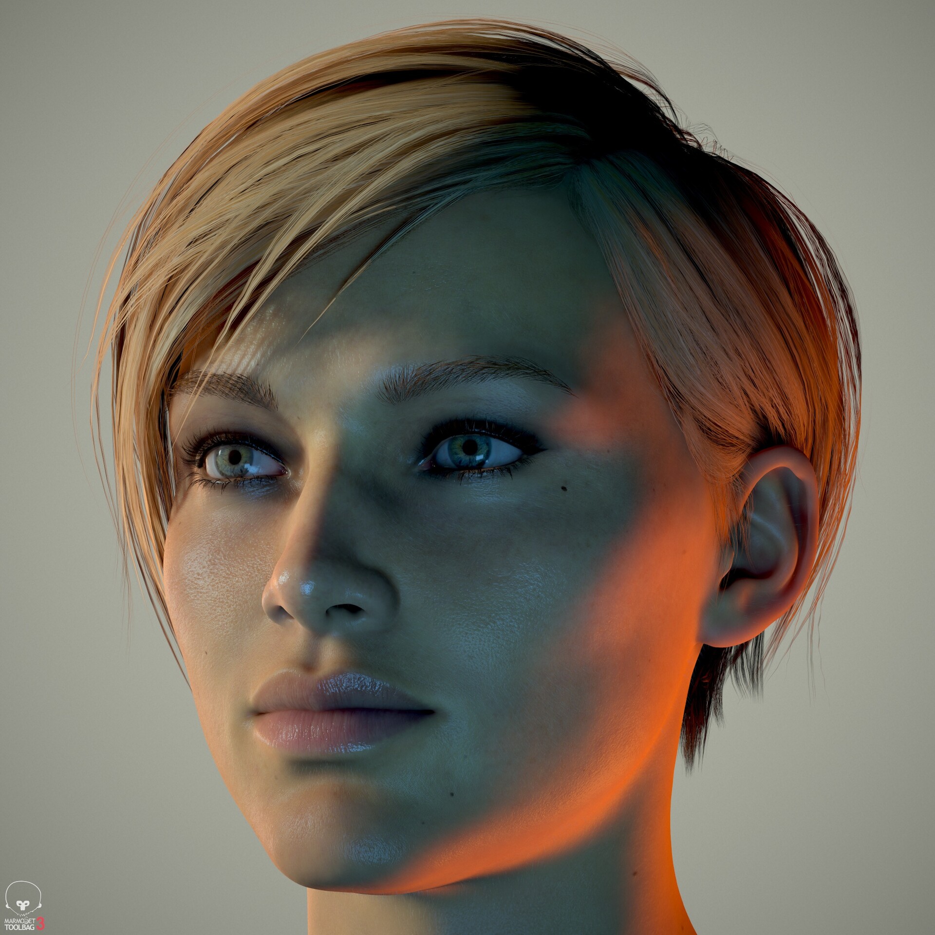Alex Lashko | 3D Art - Real-Time Face | Lighting Tests