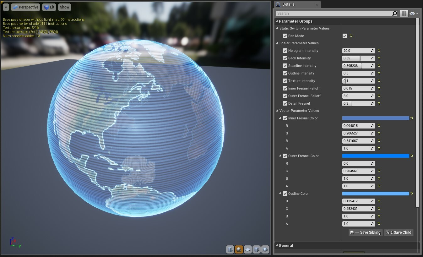 Gabriel Enriquez Thegabmeister The Gabmeister Blog 4 Earth Hologram In Unreal Engine 