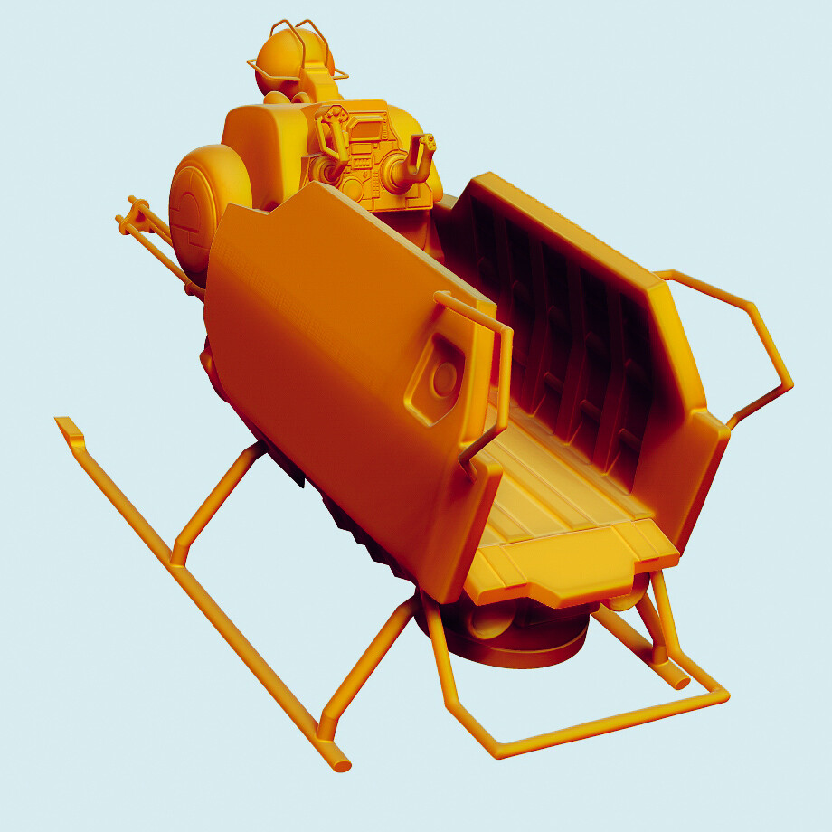 ArtStation - Flying Platform + Console