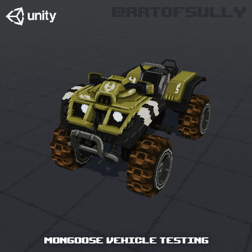 ArtStation - [Halo Project WIP] Mongoose Vehicle Testing