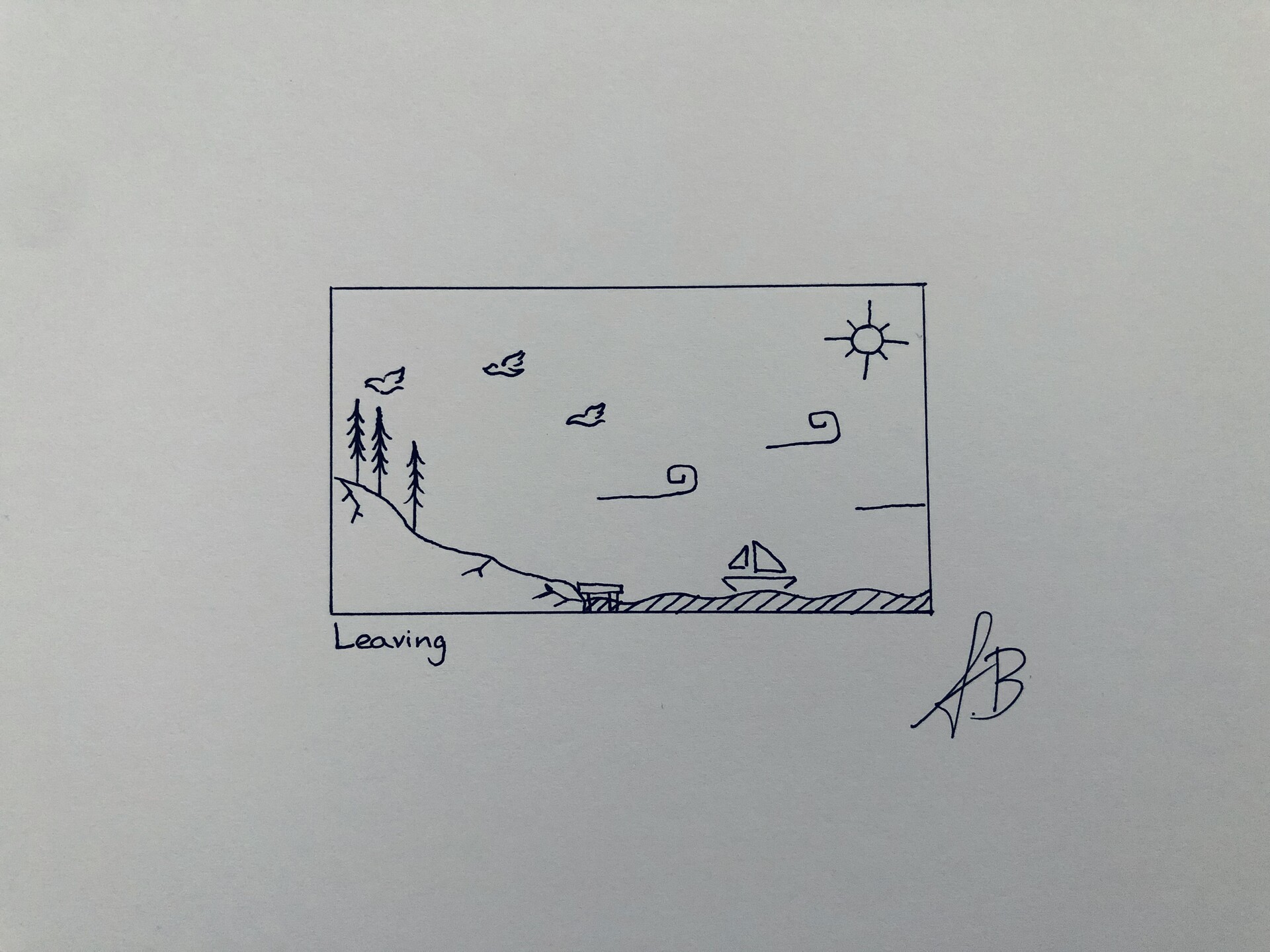 ArtStation - Leaving - #1 Tiny Sketchbook Drawings