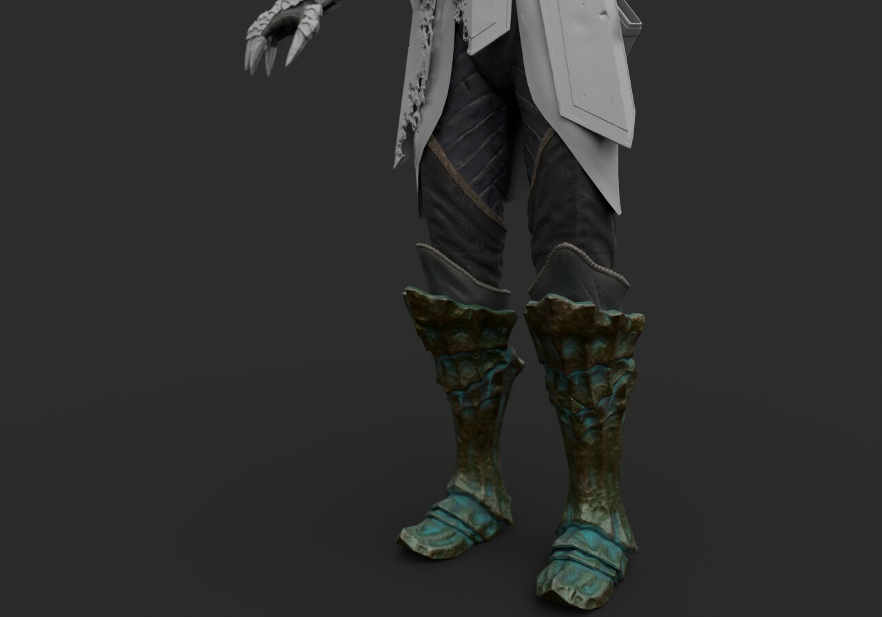 ArtStation - The Fallen Hunter - Work In Progress