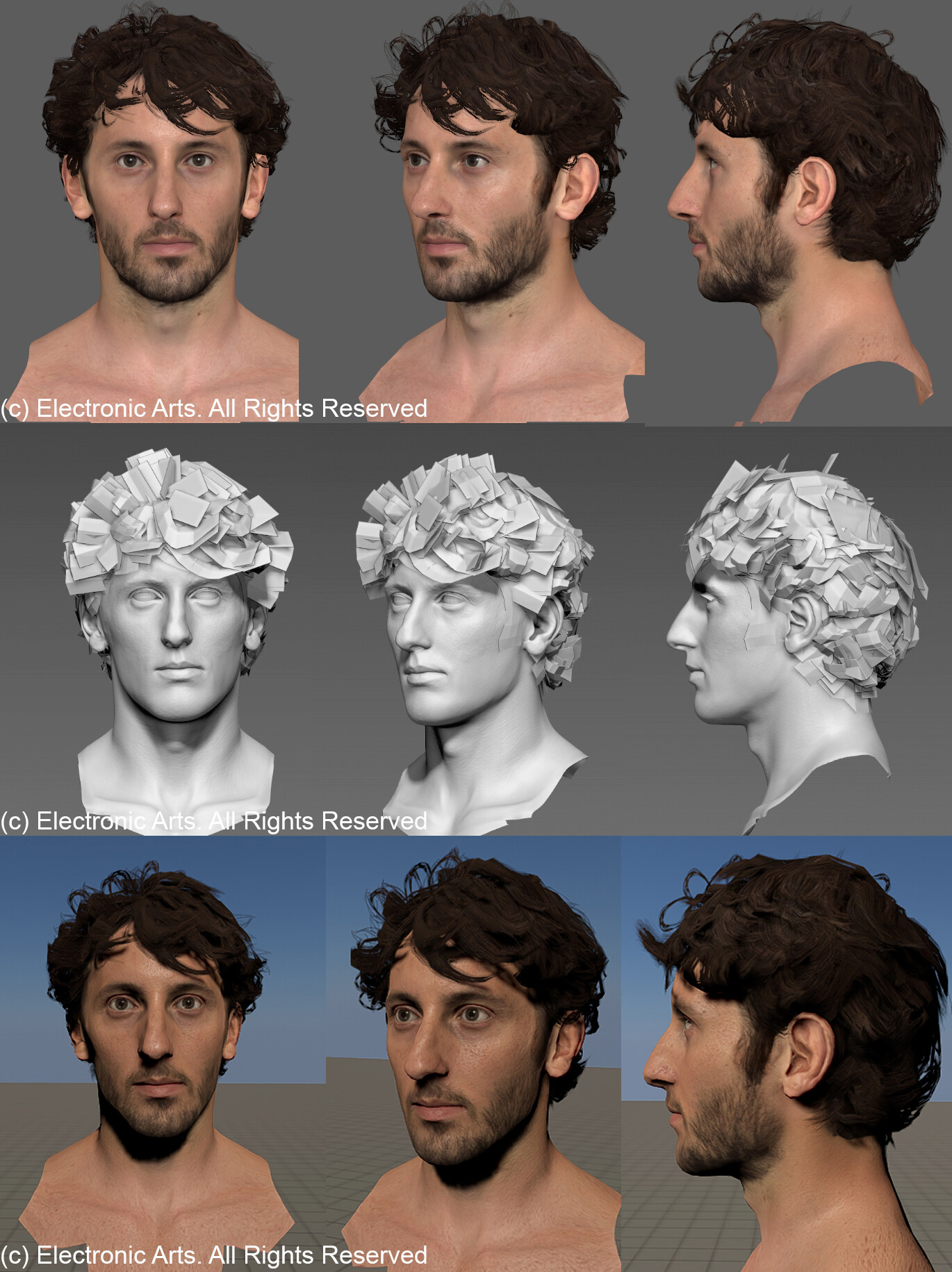 ArtStation - Head Assets Fifa 19