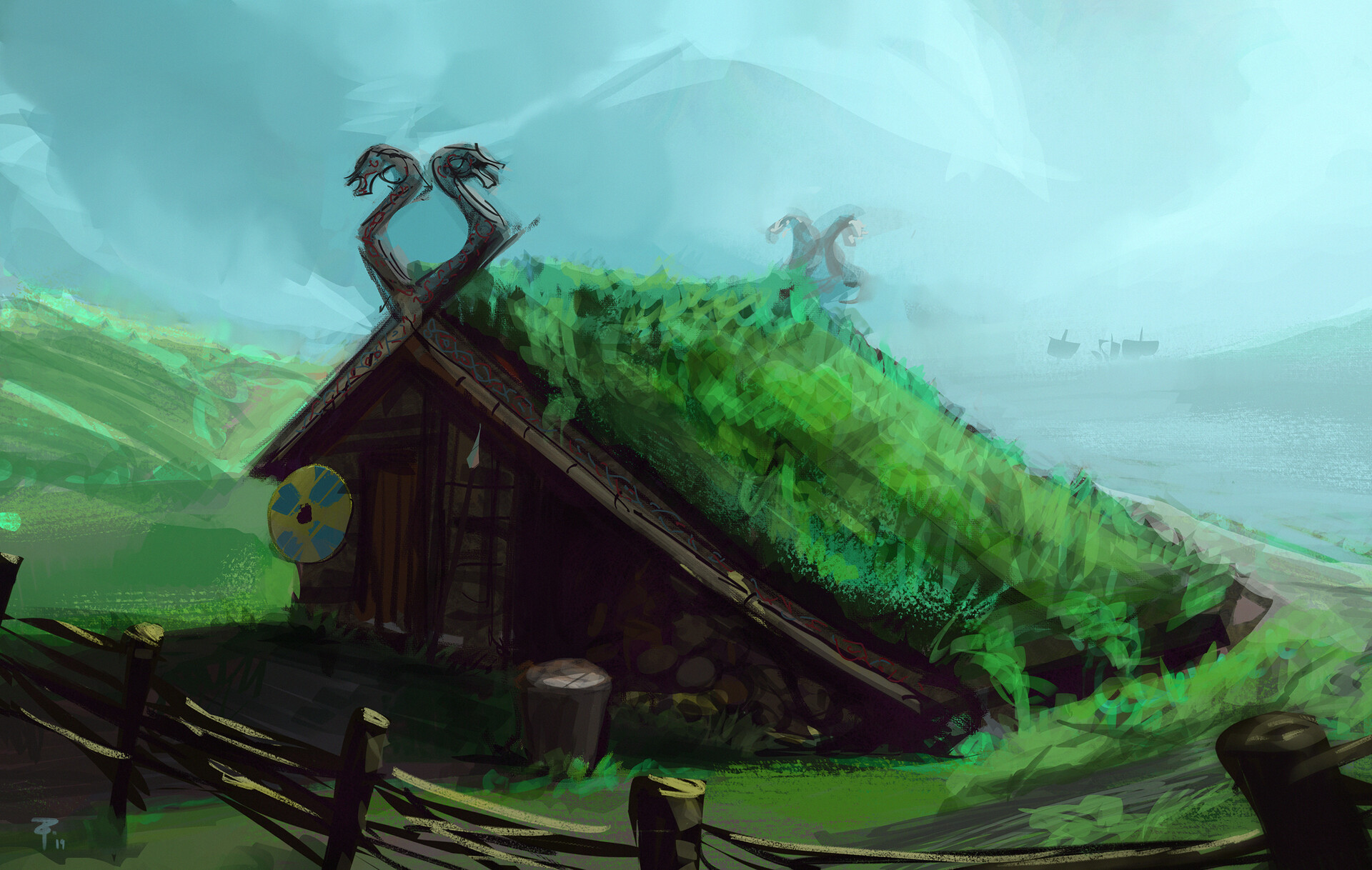 ArtStation - Viking Hut