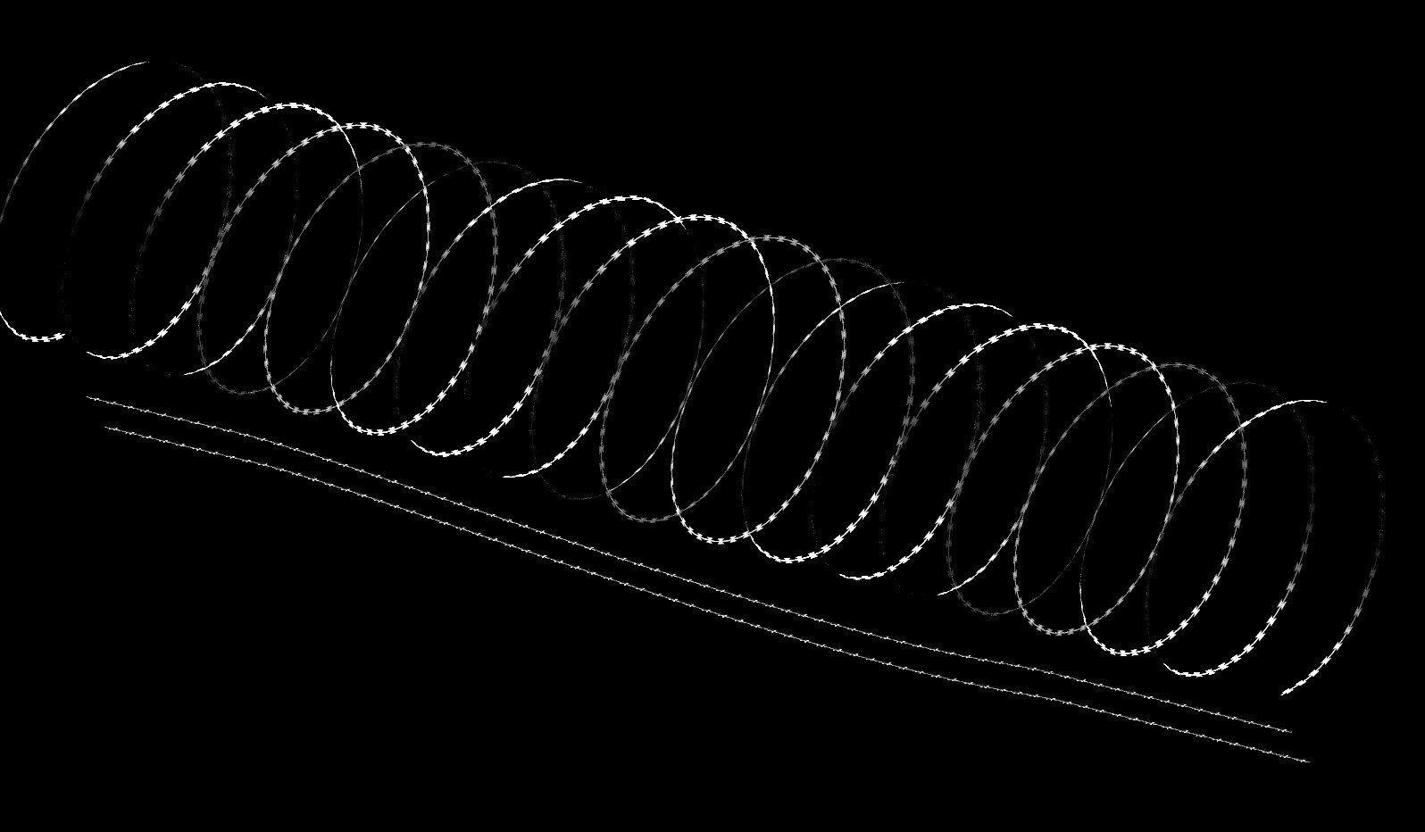 ArtStation - barber wire/razor wire renders