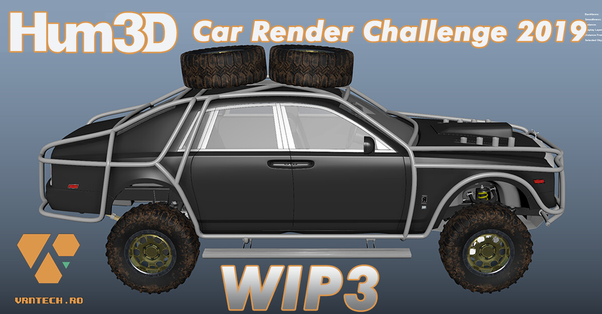 ArtStation - 2019 Hum3d Car Render Competition WIP Part 3