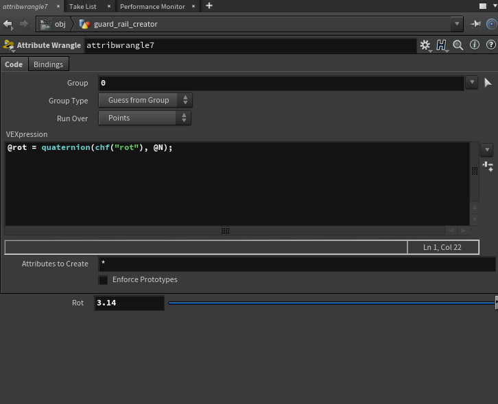 VFXCHRIS - Houdini Attribute Wrangle Normal Vector Rotation
