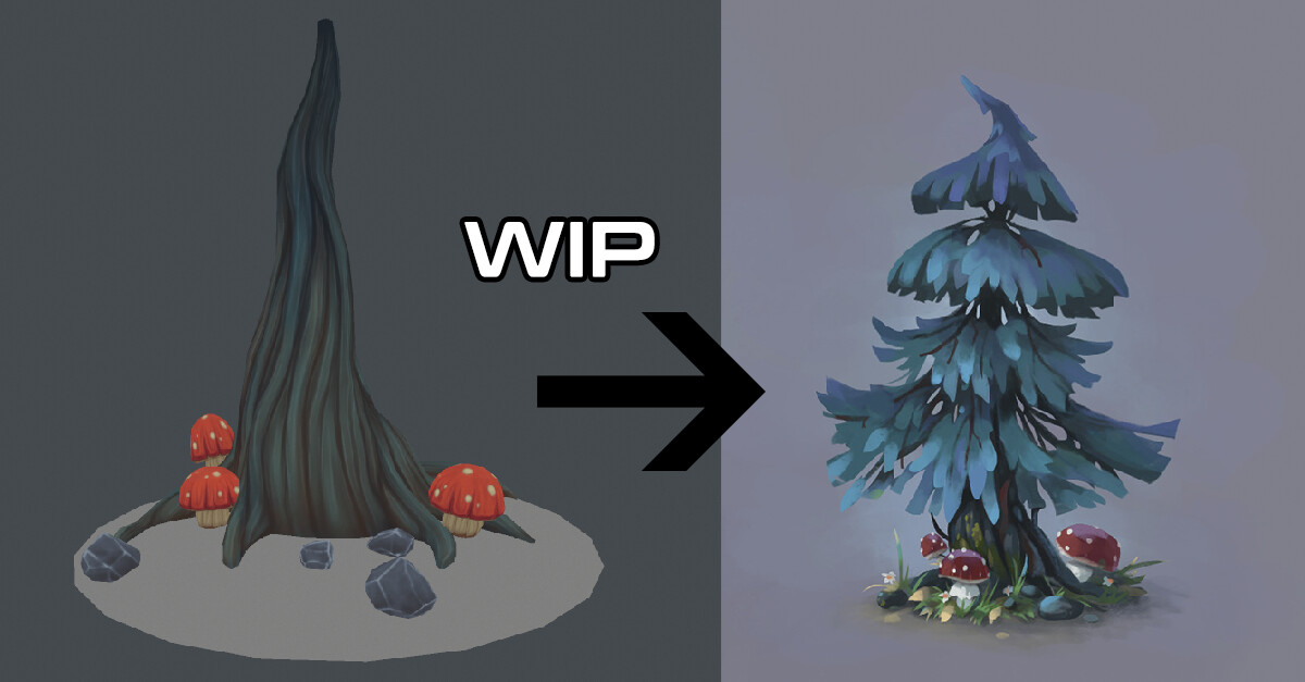 ArtStation - Fir Tree - Environment Remake