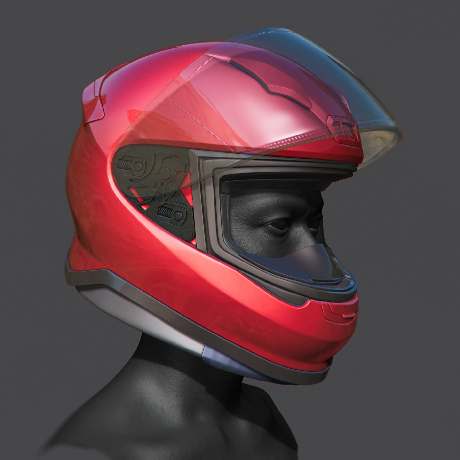 ArtStation - Motorcycle Helmet: Work-in-Progress