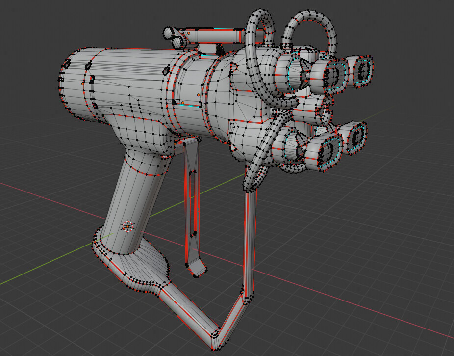 ArtStation - WIP Update sci-fi multi-tool: Low-poly and UV