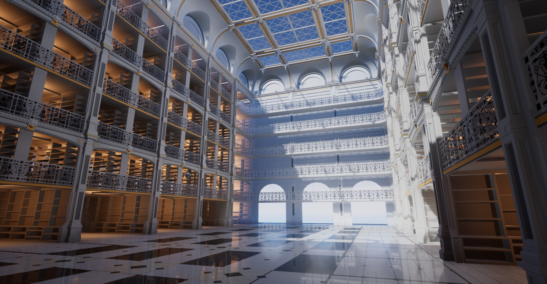 ArtStation - Update 1 of the George Peabody Library