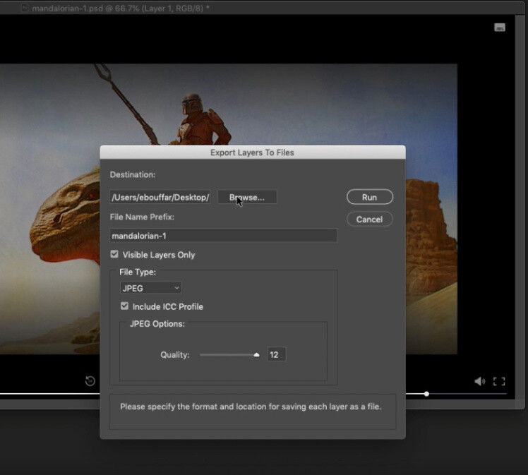 ArtStation - Photoshop: Export Layers to Files