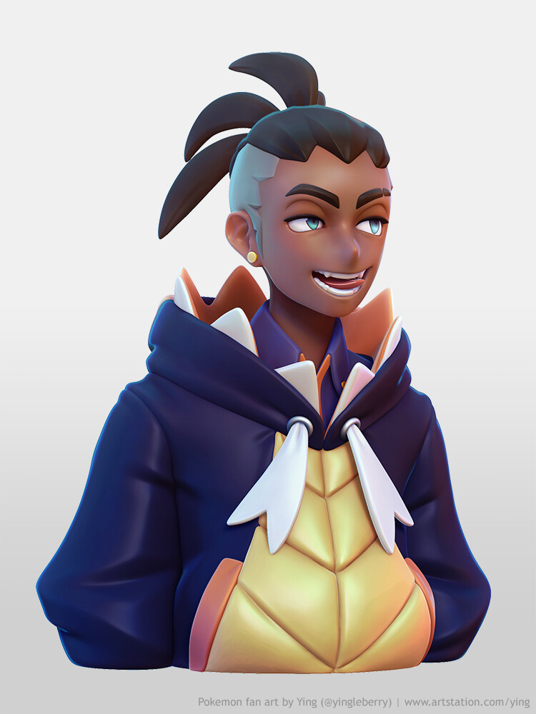 Ying Liu - Pokemon 'Raihan' Fan Art