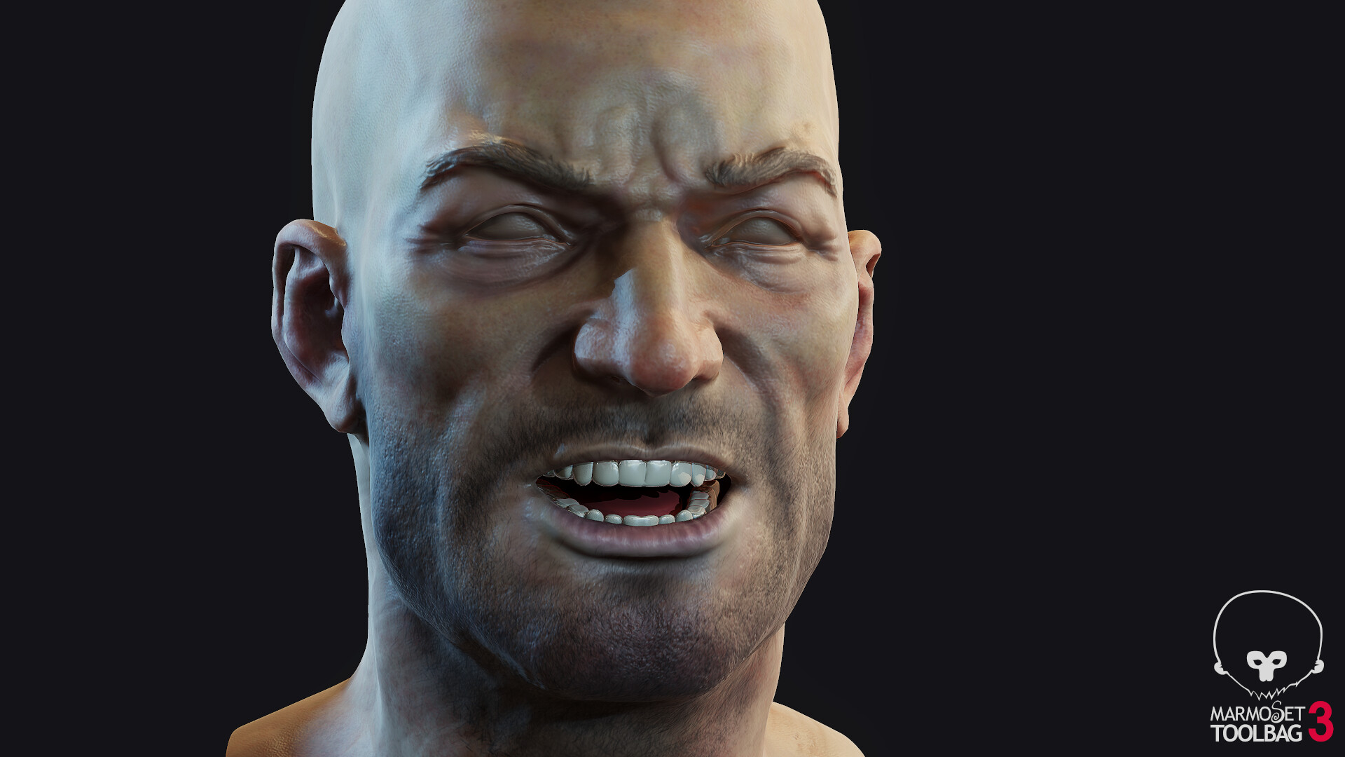 ArtStation - face texturing first step