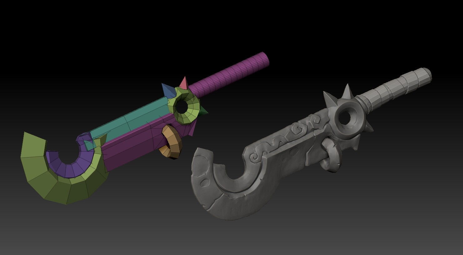 ArtStation - Making the Lurker concept from Baldi Konijn // Blocking ...