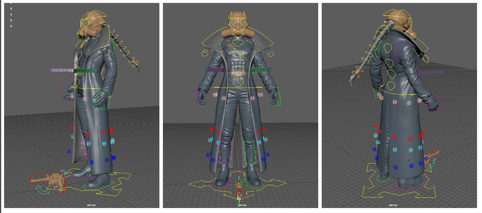 ArtStation - Outlaw. Rig, WIP 2